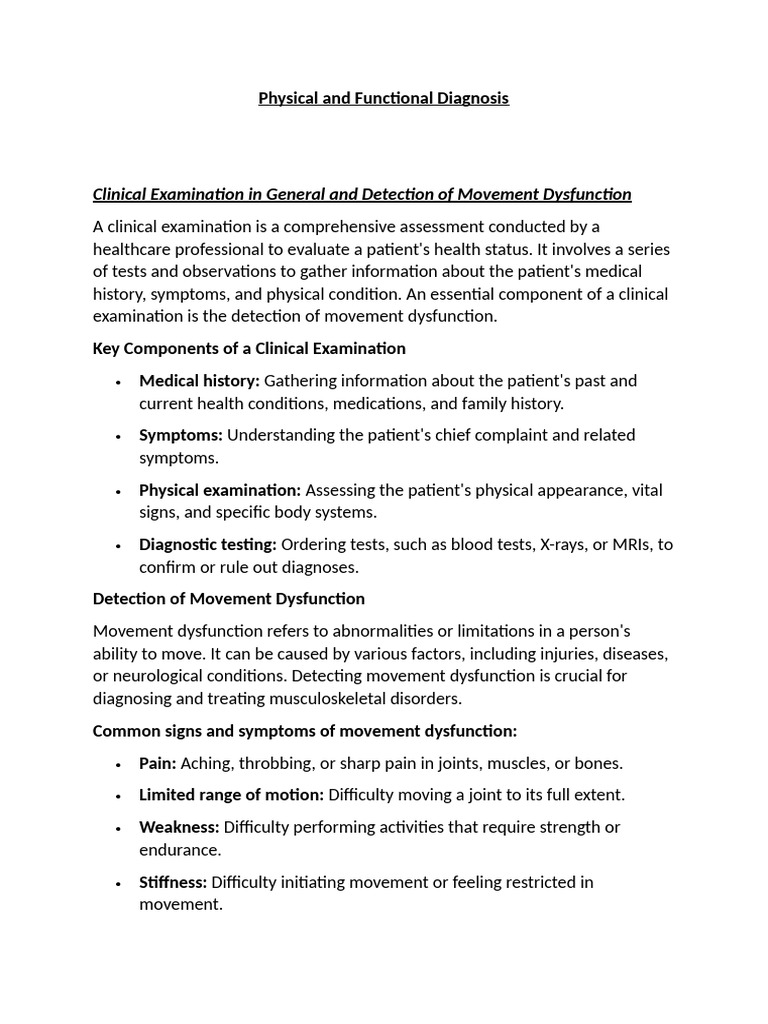 Physical and Functional Diagnosis | PDF | Exhalation | Heart