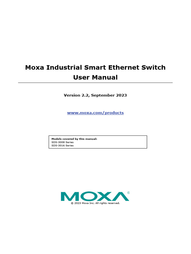 Moxa Industrial Smart Ethernet Switch Manual v2 - 2 | PDF | Backup ...