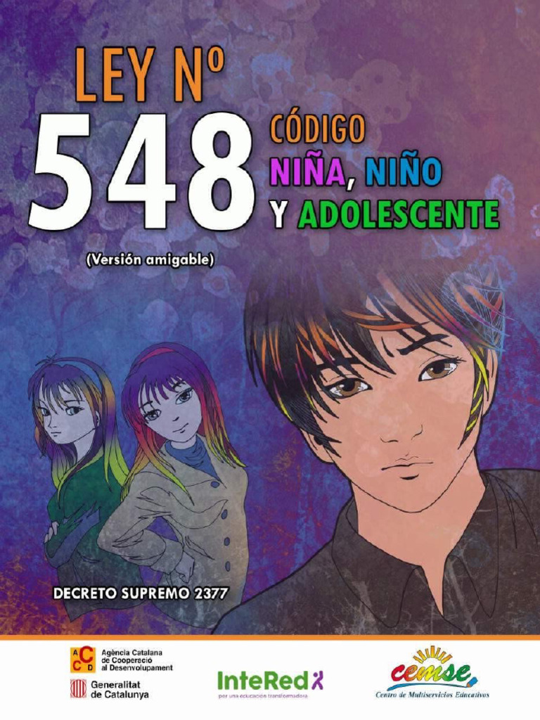 Cartilla Ley 548 | PDF | Adopción | Violencia