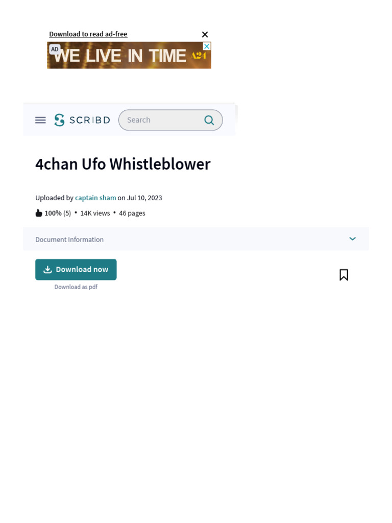 4chan Ufo Whistleblower - PDF | PDF