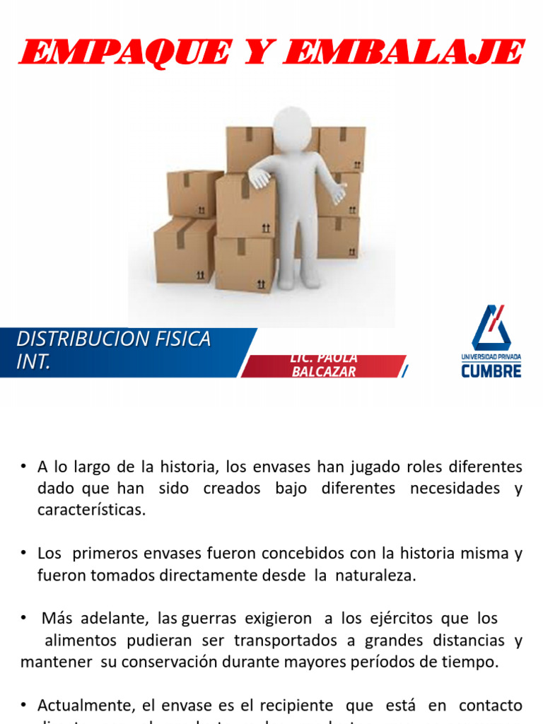 Empaque Y Embalaje Pdf Alimentos Reciclaje