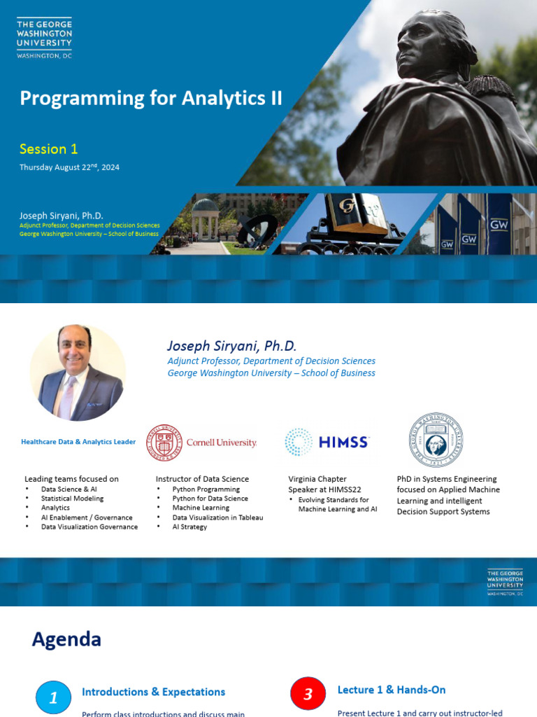Session1 - Analytics For Programming II - Siryani - 082224 | PDF | Boolean Data Type | Python ...