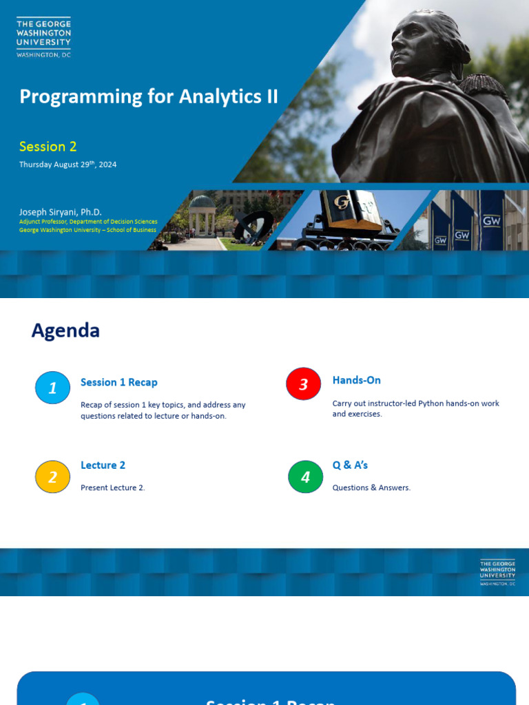 Session2 - Analytics For Programming II - Siryani - 082924 | PDF | Boolean Data Type | Mathematics