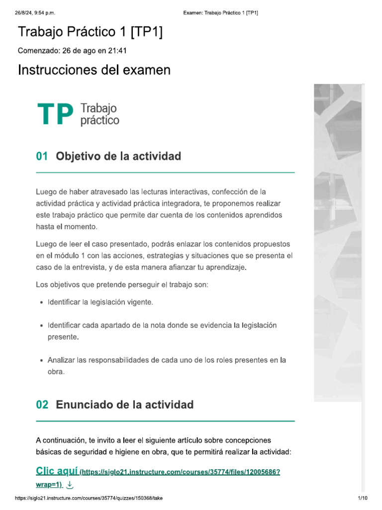 Tp1 Seguridad y construccion Sub | PDF