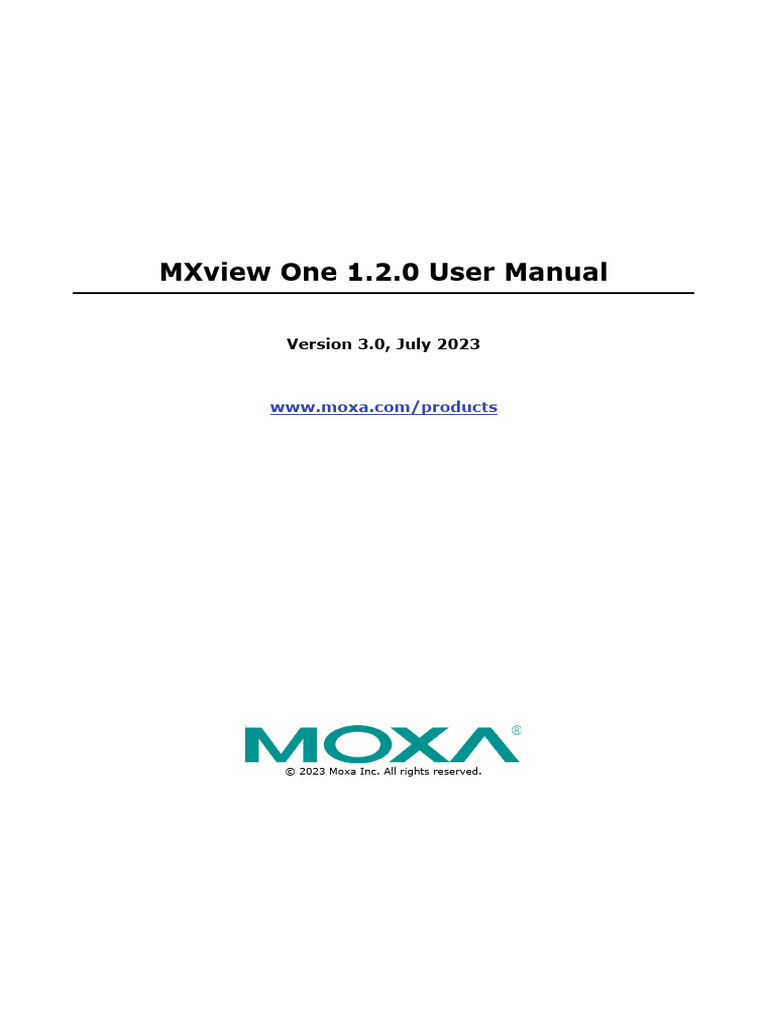 Moxa Mxview One Series Manual v3.0 | PDF | Installation (Computer ...