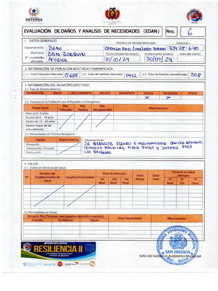 Edan 6 Desastre | PDF
