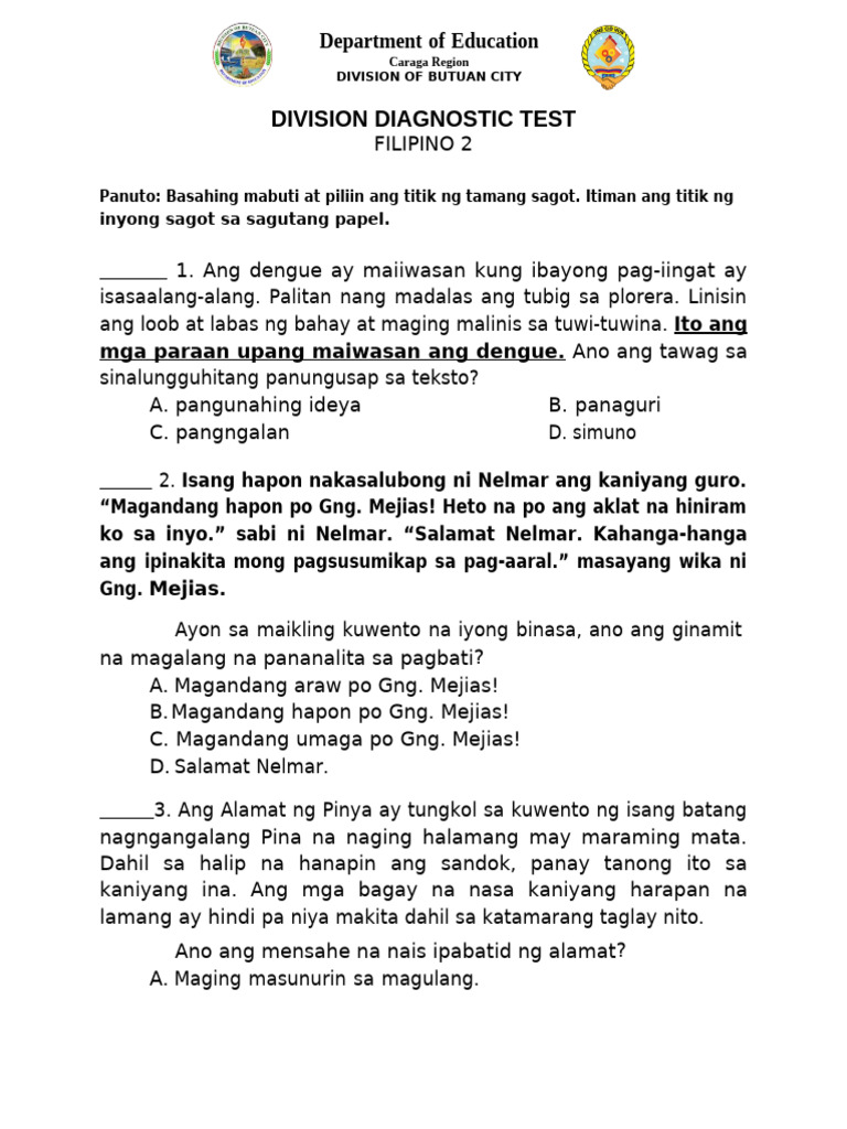Filipino TQ | PDF