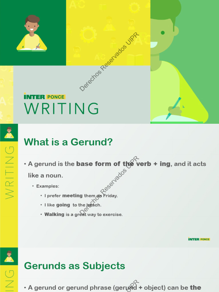 Gerunds As Subjects and Objects | PDF | Verb | Object (Grammar)