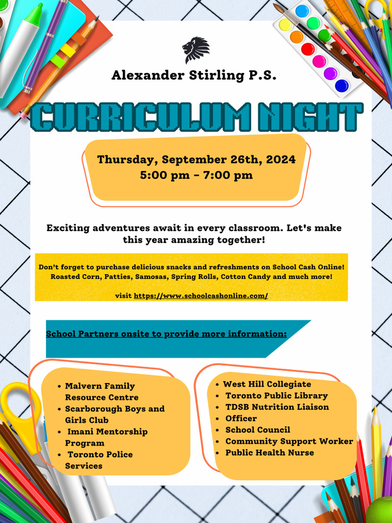 Curriculum Night Flyer - 20240921 - 120848 - 0000 | PDF