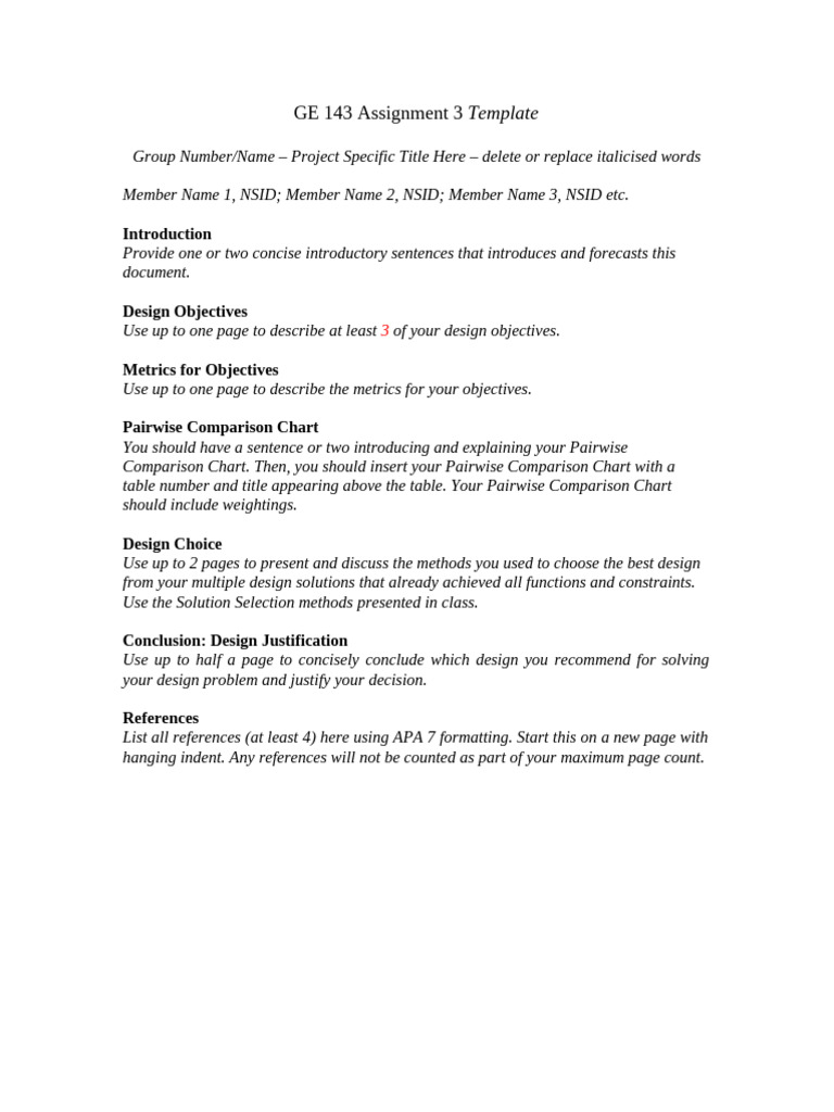 GE 143 Assignment 3 Template Winter 2023 | PDF