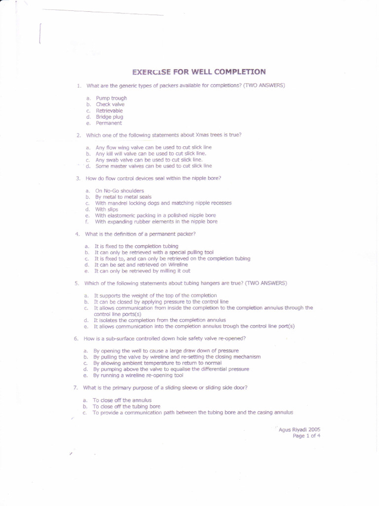 IWCF Exerc W Compl | PDF | Chemical Engineering | Equipment