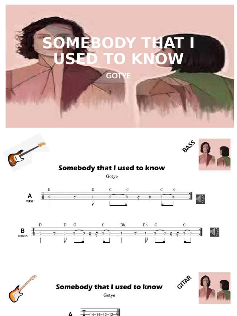 Somebody That I Used To Know | PDF