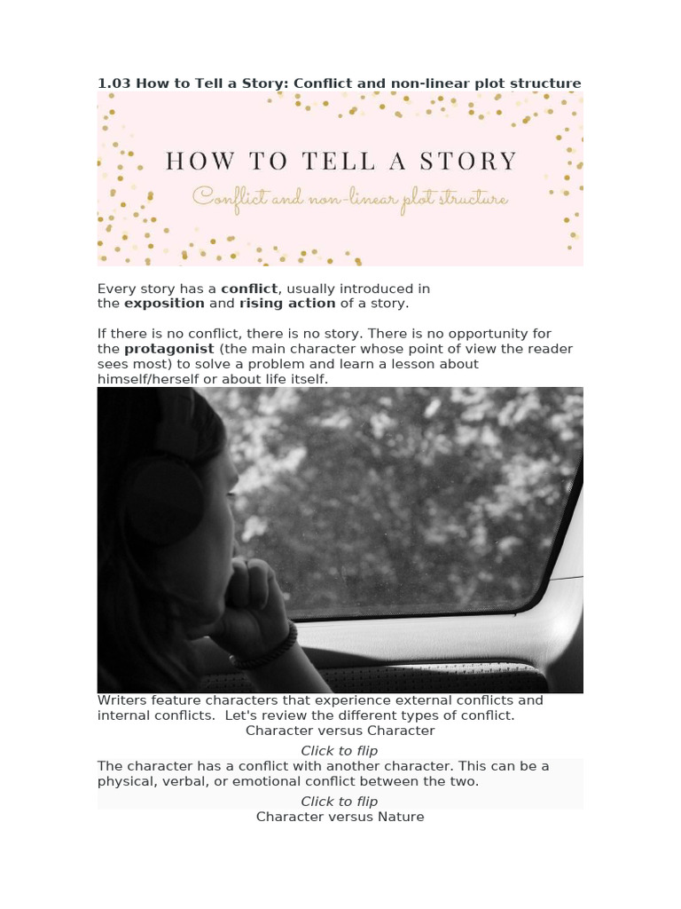 1 - 03 How To Tell A Story - Conflict and Non-Linear Plot Structure ... 1 - 03 How To Tell A Story - Conflict and Non-Linear Plot Structure ...