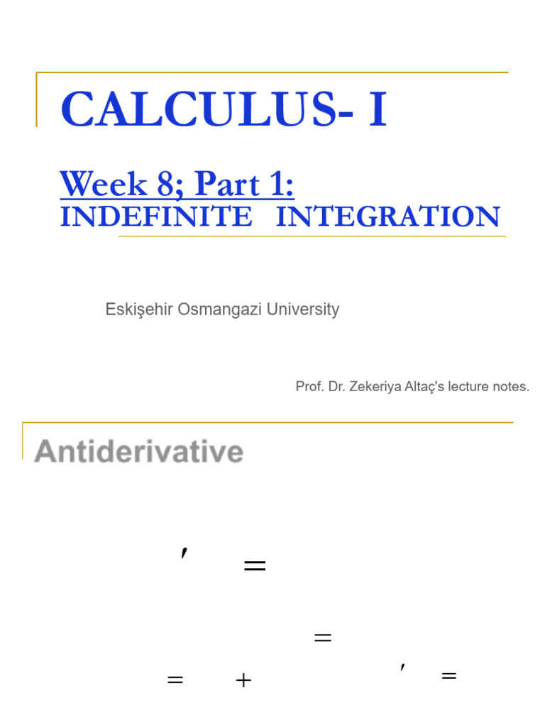 17 Integration 1 (By Substitution) | PDF | Integral | Calculus