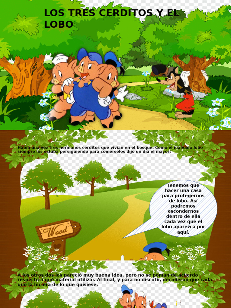 Los Tres Cerditos y El Lobo | PDF