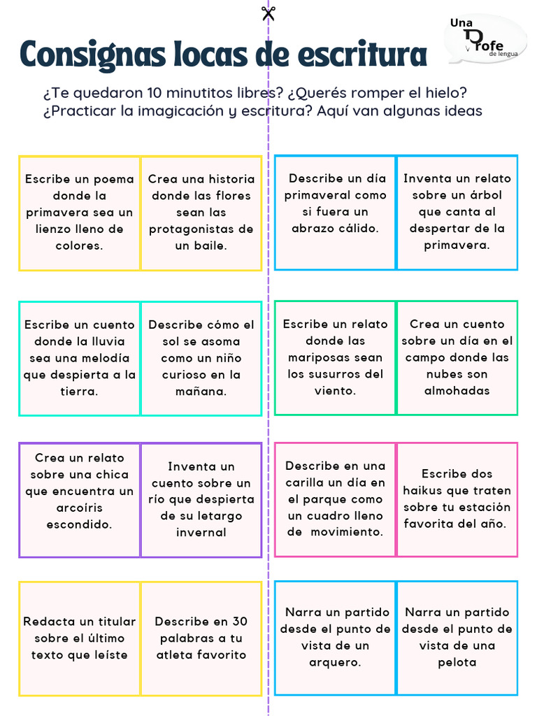 Consignas Locas de Escritura | PDF | Escritores