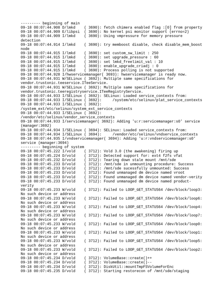 Logcat Prev CSC Log | PDF | Unix | System Software