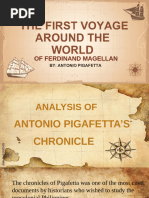Analysis of Pigafetta's Chronicle | PDF | Philippines | Roman Empire