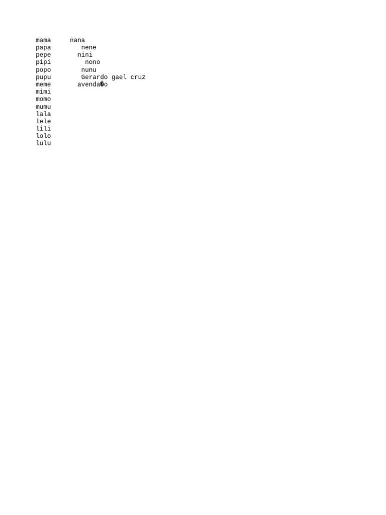 Silabas M, L, P, N | PDF