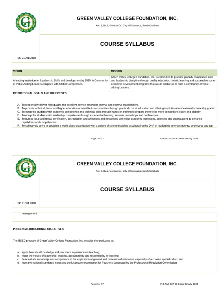 Edtech 1 Syllabus A.Y. 2024 2025 | PDF | Educational Technology | Learning