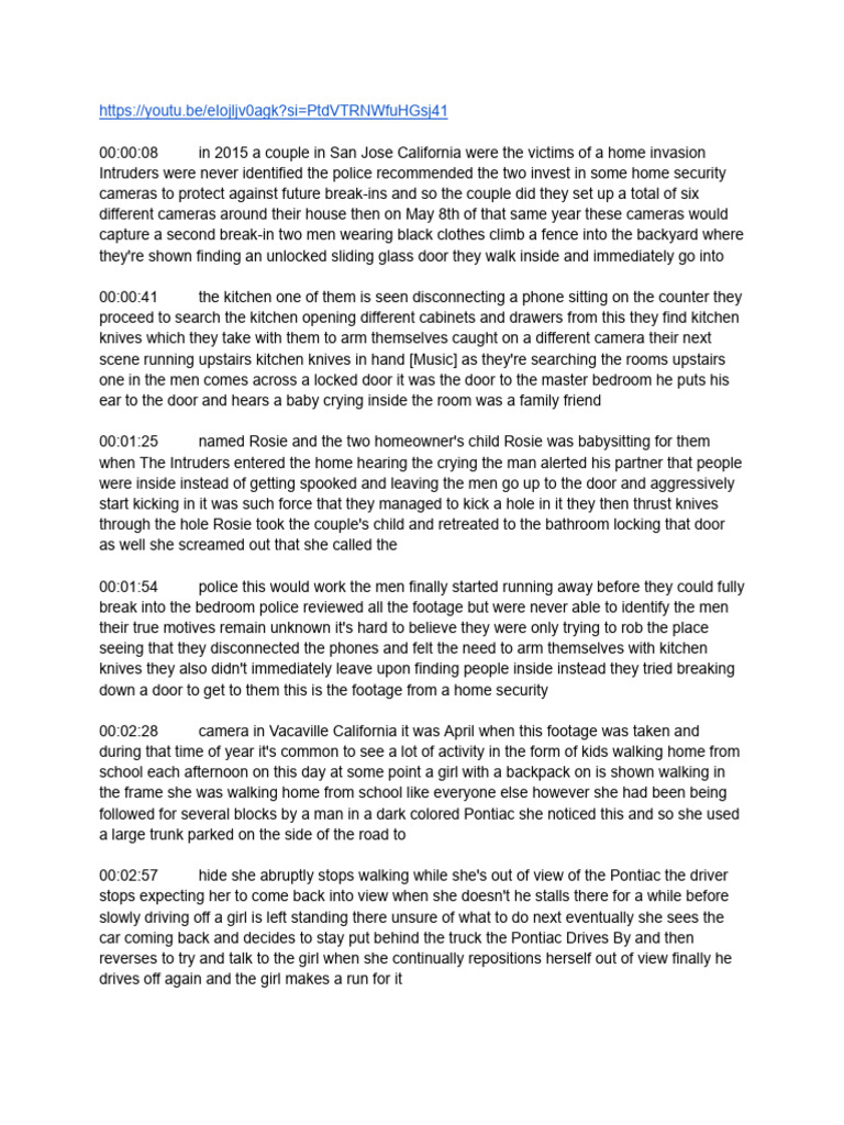 Red-Eye - Y033 - 35 Most Terrifying Home Security Footage | PDF | Police