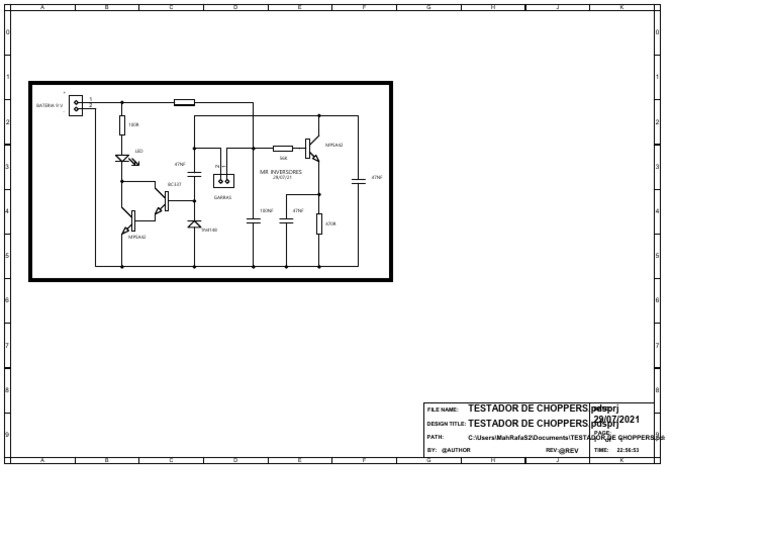 Esquema Eletrônico (Testador de Choppers) | PDF