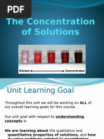 Lesson 5 - Concentration of Solutions - Sample Problems and Practice ...