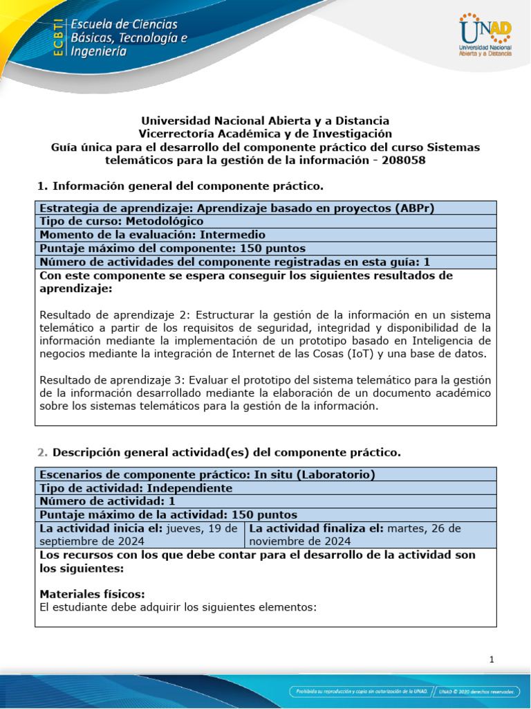 Guía para El Desarrollo Del Componente Práctico - Unidad 3 - Fase 4 ...