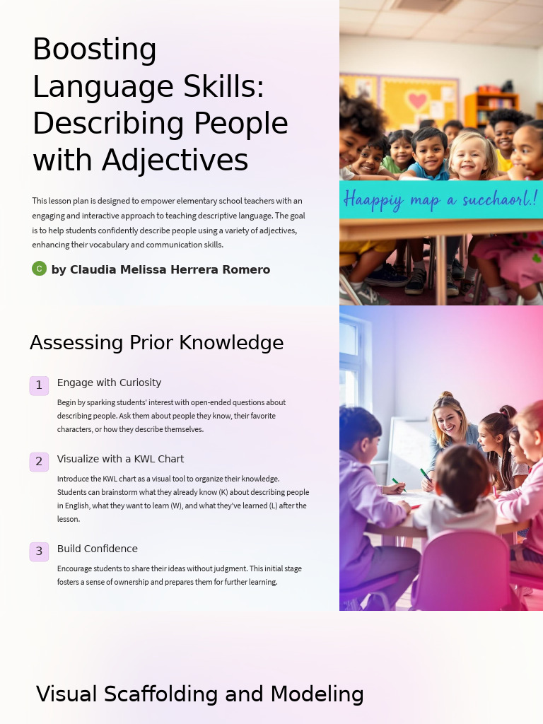 Boosting Language Skills Describing People With Adjectives | PDF ...