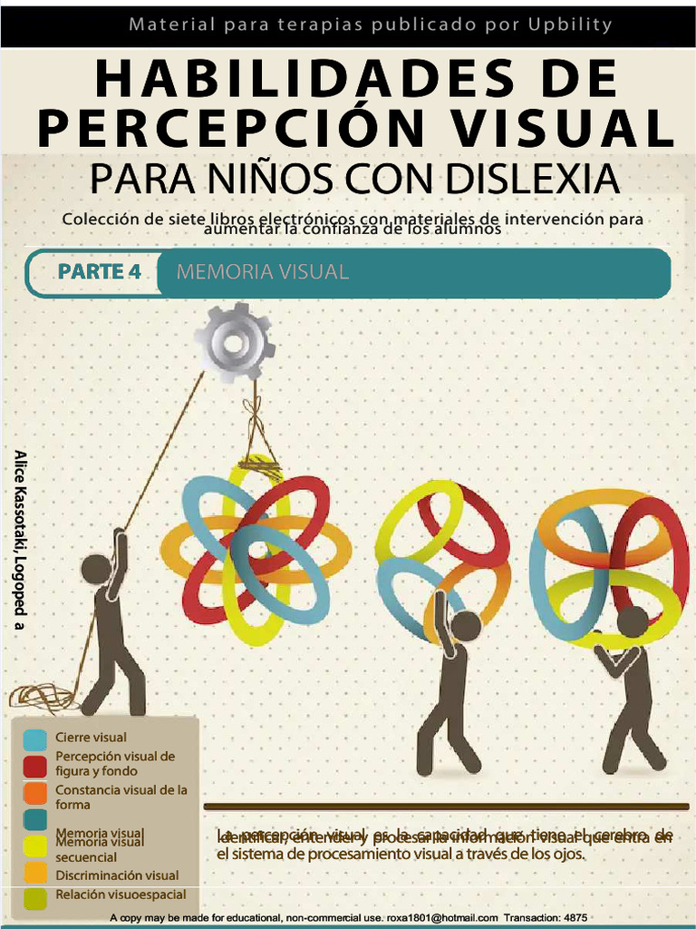 DISLEXIA Habilidades de Percepción Visual 4 MEMORIA VISUAL | PDF