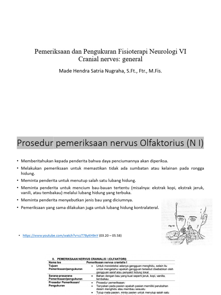 Pemeriksaan Dan Pengukuran Fisioterapi Neurologi VI | PDF | Sains & Matematika