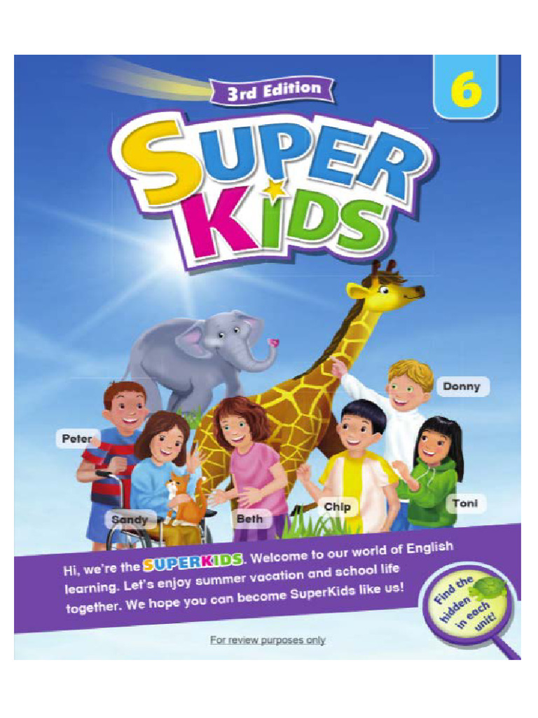 หนังสือ Super Kids 6 ชั้นป.6 หน่วย Unit 1-1 PDF | PDF