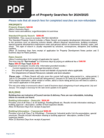 PEXA Fee Schedule Effective July 2024 | PDF | Fee | Private Law