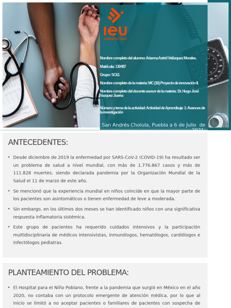 Tarea 1 Innovacion 2 | PDF | Neumonía | Diagnostico medico