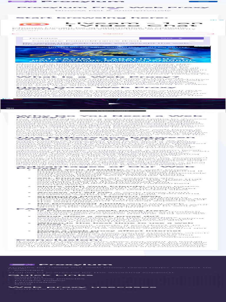 Free Web Proxy - Browse Fast & Anonymously | PDF | Proxy Server | World Wide Web