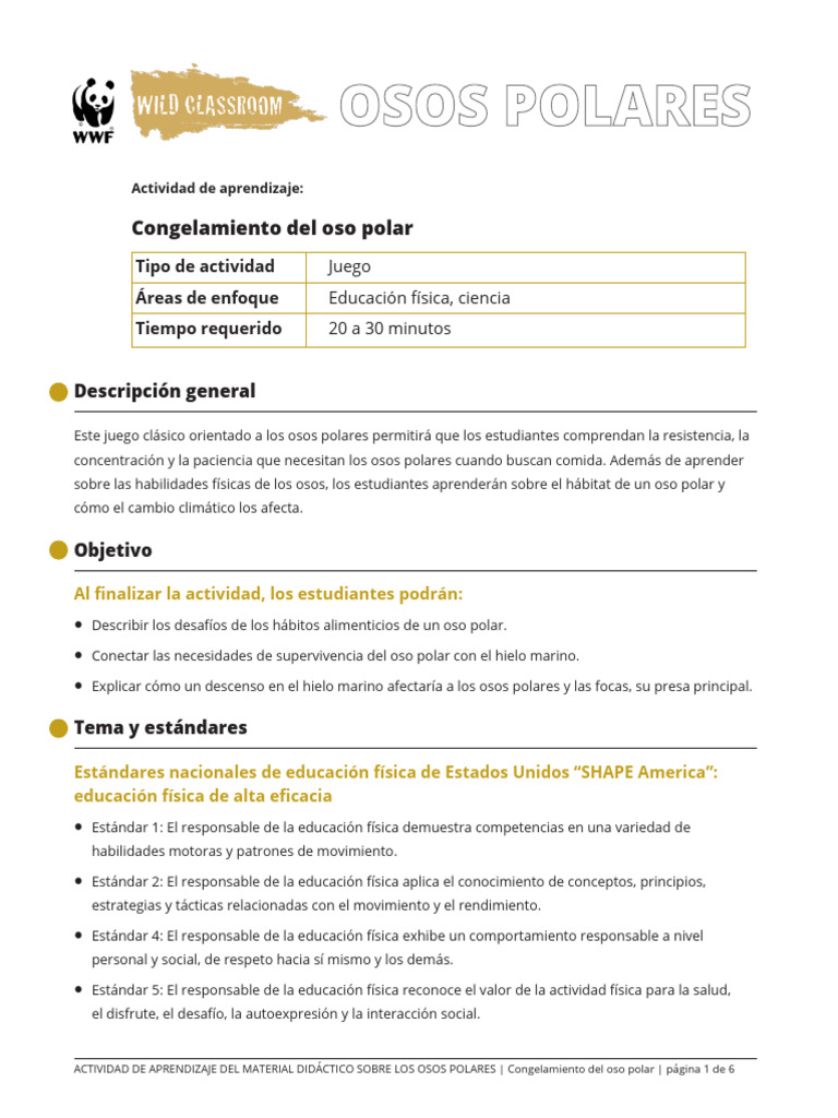 3v2bp6kzif Polar Bears Game Spanish | PDF | Osos | Oso polar
