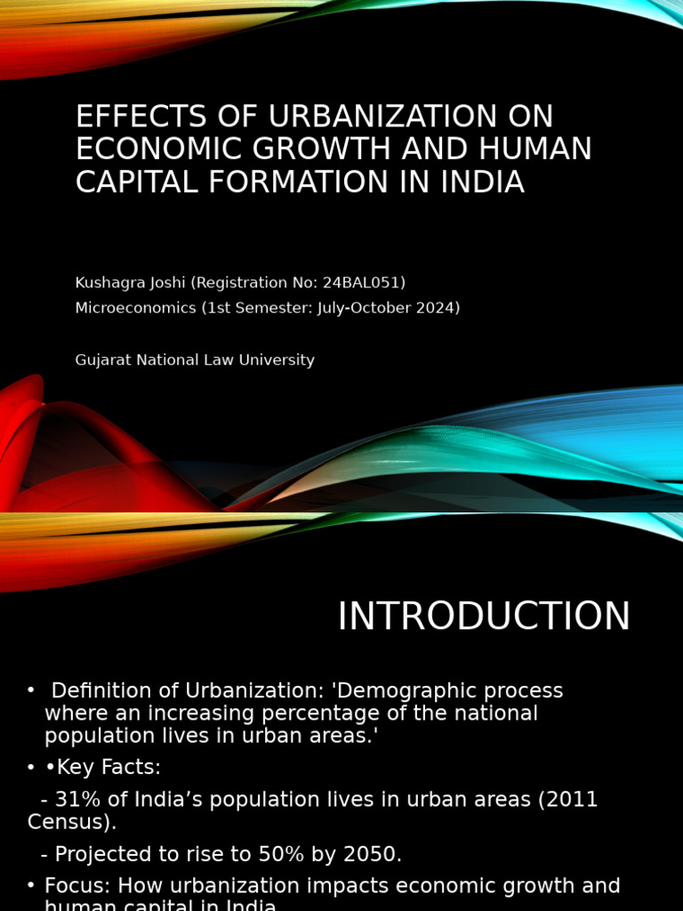 Urbanization Effects Presentation | PDF | Economic Growth | Infrastructure