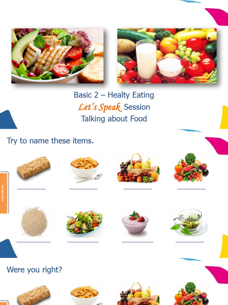 B02 - 02 - Healthy Eating (Talking About Food) | PDF | Lunch | Foods