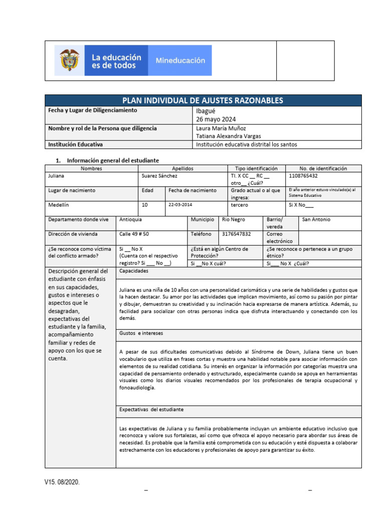 Piar Versión 15 Actualizado Grupo 9 2024 | PDF | Aprendizaje ...