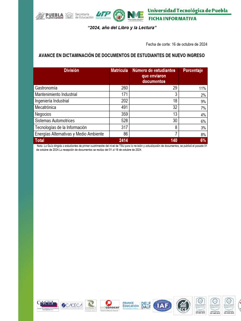 Ficha Informativa Dictaminación - 161024 | PDF