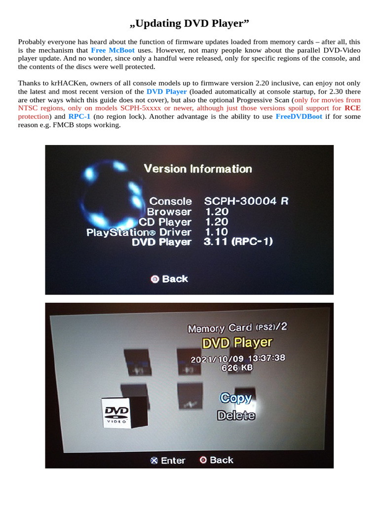 Updating DVD Player (2022-05-12) | PDF | Software | System Software