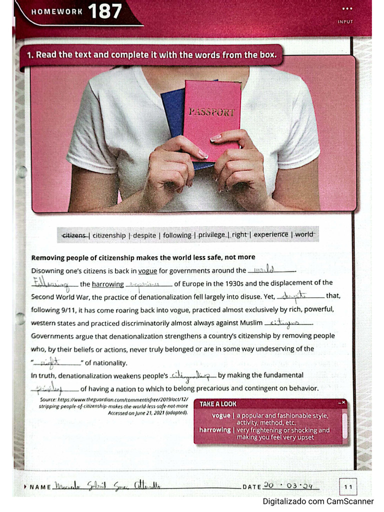 Lesson 187 - W8 | PDF