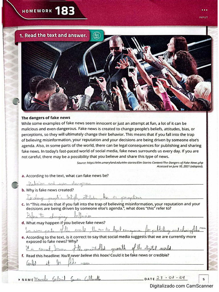 Lesson 183 - W8 | PDF