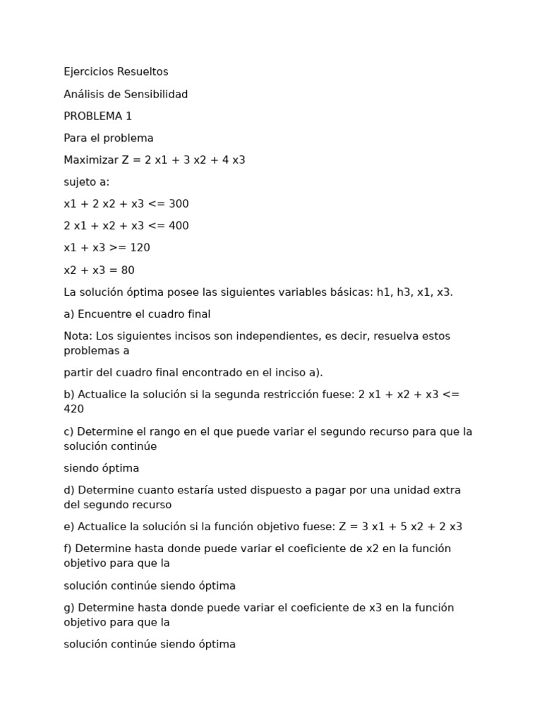 Ejercicios Resueltos Algebra Lineal | PDF | Matemáticas Aplicadas ... Ejercicios Resueltos Algebra Lineal | PDF | Matemáticas Aplicadas ...