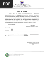 CS Form No. 32 Oath of Office | PDF