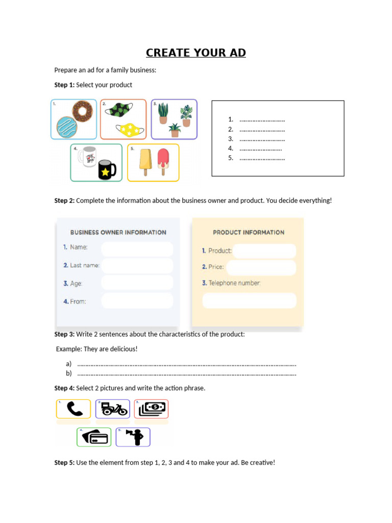 Create Your Ad | PDF
