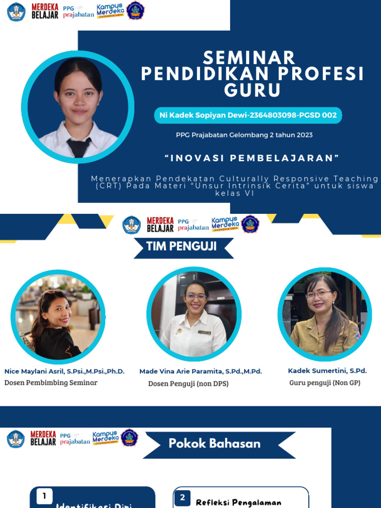 Seminar Pendidikan Profesi Guru_Ni Kadek Sopiyan Dewi | PDF Seminar Pendidikan Profesi Guru_Ni Kadek Sopiyan Dewi | PDF
