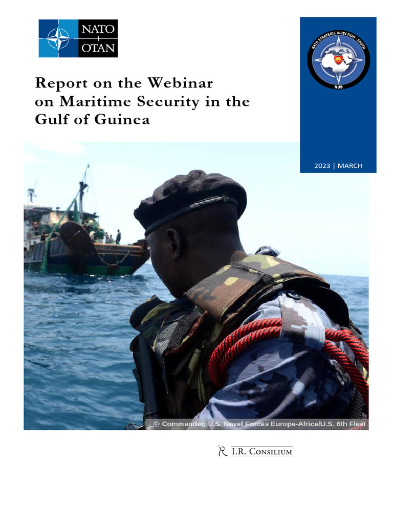 Report On The Webinar On Maritime Security in The Gulf of Guinea 03. ...