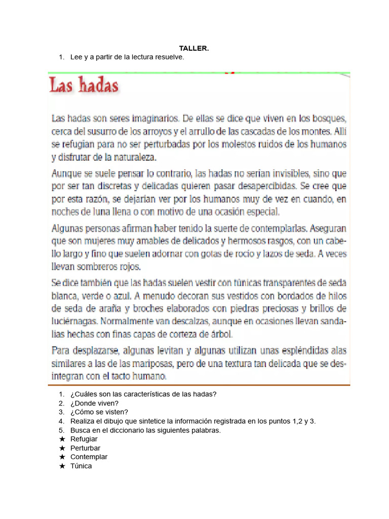 Taller Las Hadas | PDF