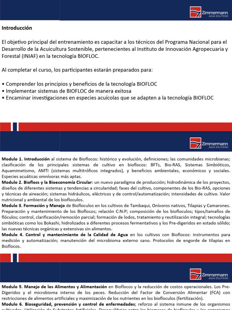 Modulo 1. Introduccion | PDF | Acuicultura | Agua